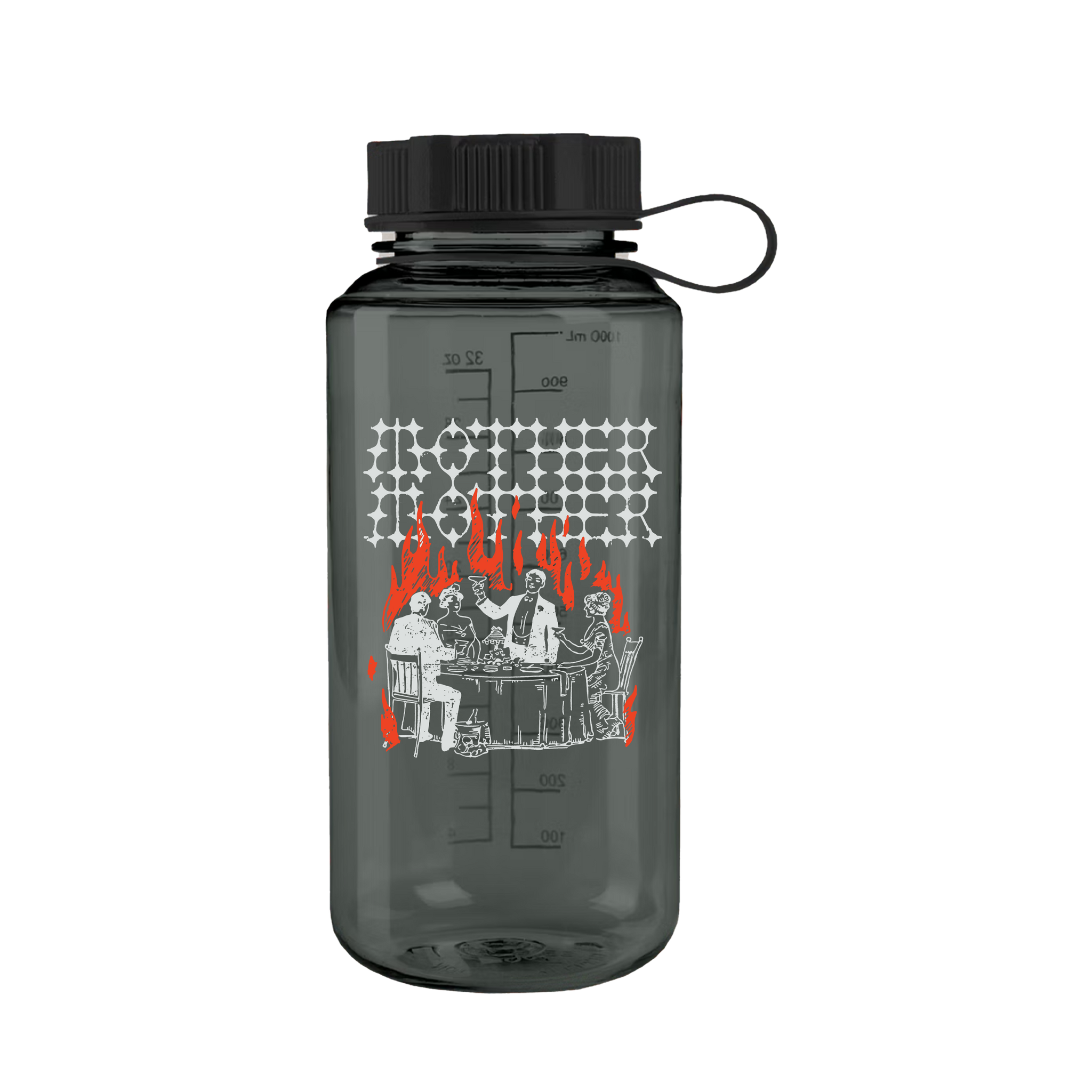 Dinner on Fire Water Bottle